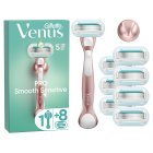 Venus Deluxe Smooth Sensitive Rose Gold Value Pack Razor Blades x8 - HelloSupermarket