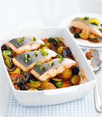 Mediterranean fish tray bake | Sainsbury's